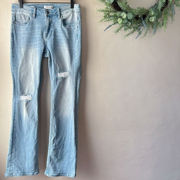 Vigoss | Jeans | Vigoss Womens Marley Midrise Distressed Light Wash ...